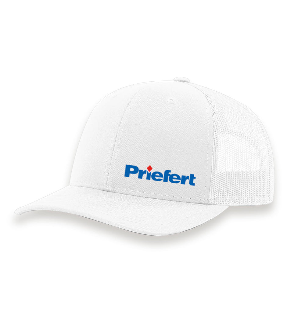 Priefert Trucker Logo Cap - White